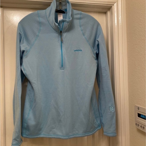 Patagonia | Tops | Patagonia R Quarter Zip Light Blue | Poshmark